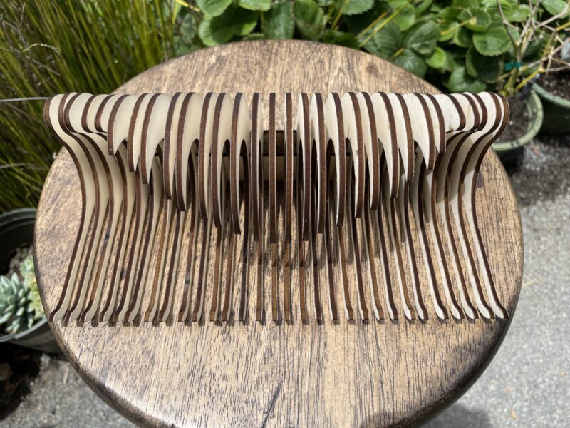 Ocean Wave Wooden 3D Laser Cut Wave Art - Encinitas 3D