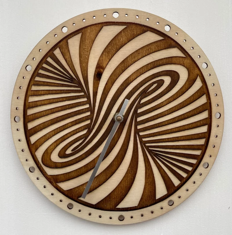 Mesmerizing Laser Cut Swirl Clock - Encinitas 3D